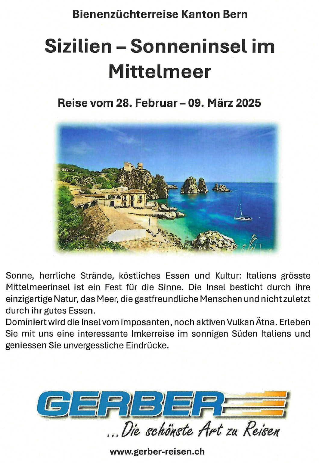 Imkerreise 2025 - "Sizilien" - VBBV